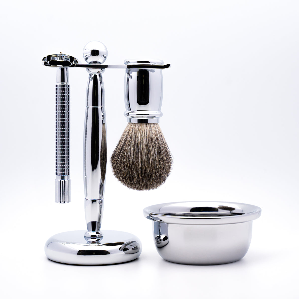 Safety Razor Kit by Beard Guru - Razor, Shaving Brush, Shaving Bowl An ...
