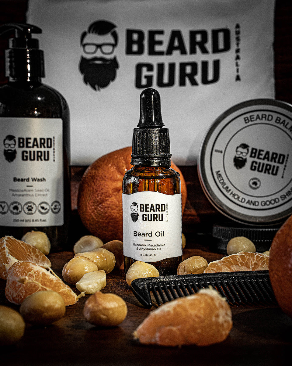 Beard Care Pack - Beard Oil, Beard Balm and Beard Wash – Beard Guru ...