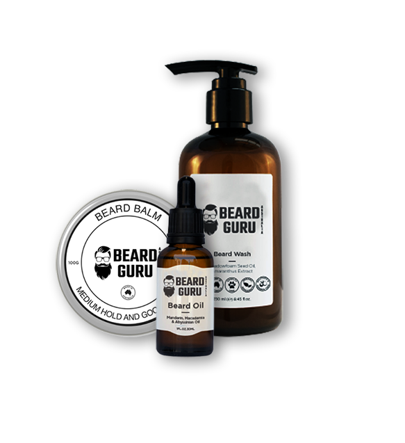 Beard Care Pack - Beard Oil, Beard Balm and Beard Wash – Beard Guru ...